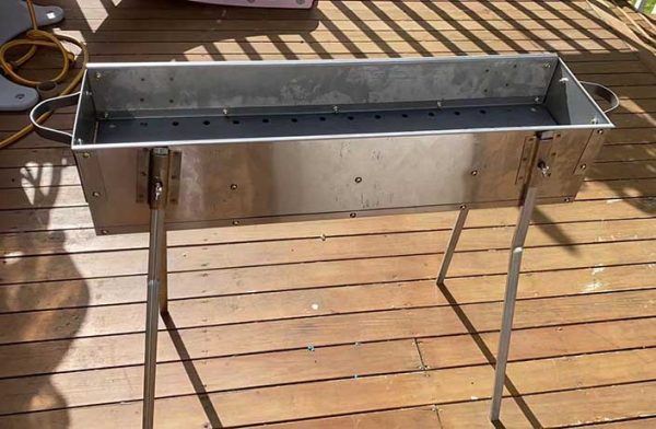 Stainless Steel BBQ Kebab Grill Set With Stand (80cm L) – BBQ BRO