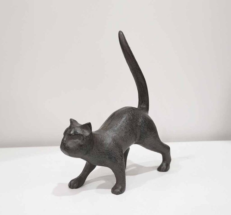 Cast Iron Cat Sculpture – BBQ BRO